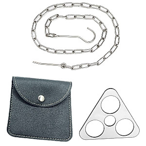 CA Mode Camping Tripod Board Accessories Set Stainless Steel Campire Support Plate - Turn Branches into Campfire Tripod with Adjustable Chain for Hanging Cookware - Perfect Outdoor Cooking