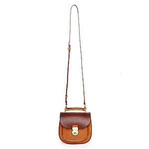 OLD TREND Genuine Leather Halibut Crossbody Bag (Cognac)