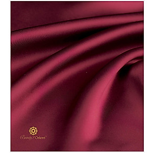 Beauty of Orient 19 Momme Premium Mulberry Silk Pillowcase for Hair and Skin | Handcrafted Hypoallergenic & Anti-Acne 100% Silk Pillow Cases with Zipper | King - 20" x 36", Red Velvet