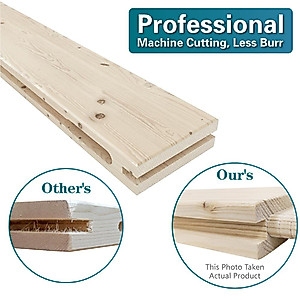 ZEKOO 46in x 84in Classic Style Sliding Barn Door Slab,Solid Spruce Wood Unfinished, Pre-drilled, Easy to Install Assemble, Interior Barn Door Wood Panel