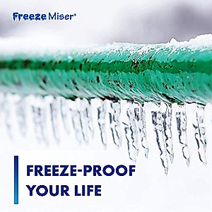 Freeze Miser 2 Pack - Outdoor Faucet Freeze Protection | Durable Replacement for Faucet Covers for Winter - Freeze Proof Outdoor Faucet Protector - Low Maintenance & Easy to Install - Saves Water