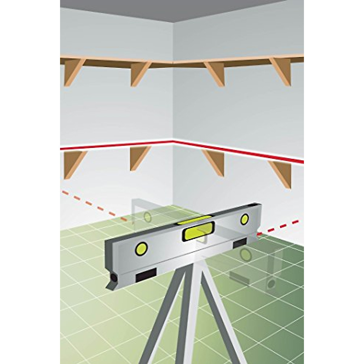 Johnson Level & Tool 40-6184 Magnetic Torpedo Laser Level, Silver & Black, 1 Laser Level