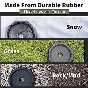 SnapPad XTRA (4-Pack) | Four-Point RV Leveling System Featuring 9” Round Jack Feet | Adds 61% Additional Surface Area For Stability, 5 lbs Per Pad & 11” Total Width | Must-Have RV Accessories