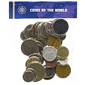 100 Different Foreign Coins Collection Money Set from All Over The Europe. Collectible Coins, Old Coins for Your Coin Album, Coin Bank or Coin Holders