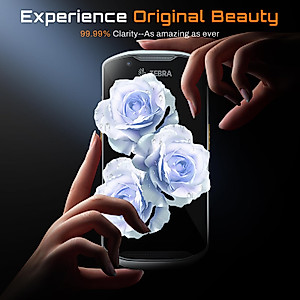 IYOUBOL Screen Protector for Zebra TC51 TC510K TC52 TC56 TC57 Barcode Scanner, Tempered Glass [Military Grade Shatterproof & Long-Lasting Durability], Full Coverage, Easy Installation, 2 Pack