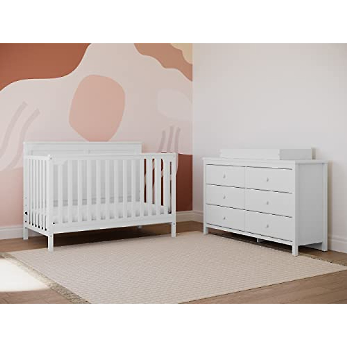 STORKCRAFT ALPINE 6 DRAWER DRESSER - WHITE