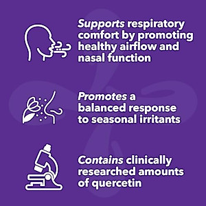Breathe-X - Allergy & Sinus Relief Supplement - Supports Sinuses & Nasal Discomfort - Non-Drowsy & Fast-Acting - Quercetin, Bromelain, Citrus Bioflavonoids, Nettle Leaf & Vitamin C - 90 Capsules