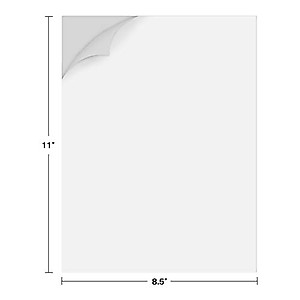 JANDJPACKAGING Printable Sticker Paper-20 Sheets Matte Printable Vinyl for Inkjet Printer-Waterproof Sticker Paper A4 Size (8.5''x11")