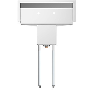 KoolMore - SA101410-10B3 1 Compartment Stainless Steel NSF Commercial Kitchen Prep & Utility Sink with 2 Drainboards - Bowl Size 10" x 14" x 10", Silver