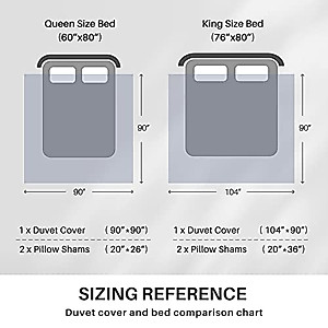 Bedduvit Striped Queen Duvet Cover - 100% Cotton Duvet Cover Queen Size,3 Piece Navy Duvet Cover Queen,Simple Modern Queen Duvet Cover with Zipper Closure & 8 Ties (90"x90", No Comforter)