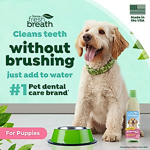 TropiClean Fresh Breath for Puppy Breath | Breath Freshener | Puppy Dental Care Made Easy | Puppy Mouthwash | Made in the USA | 16 oz.