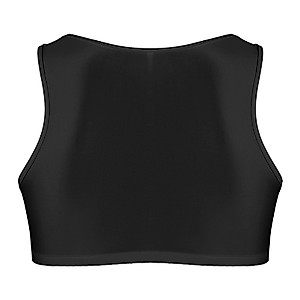 iiniim Mens Cool Dry Compression Sleeveless Tank Top Swim Running Basketball Workout Base Layer Shirt Black D Large