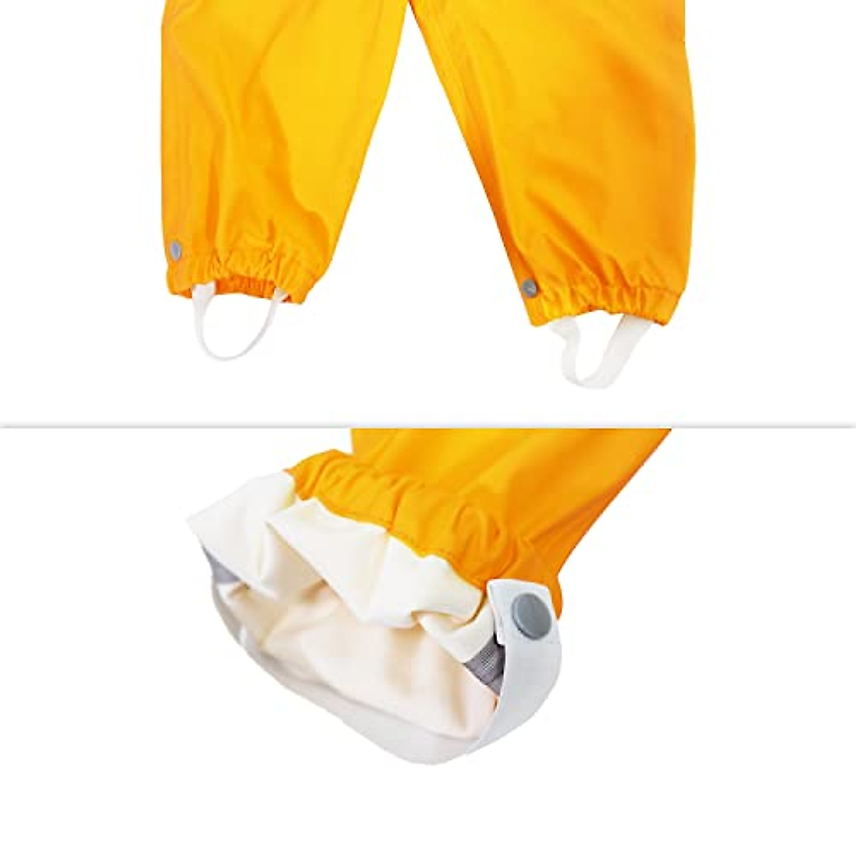 MOUNTAIN AND FISHING Unisex Baby and Kids' Pants , Waterproof and Windproof Bib Overall, Toddler Suspender Rain Gear Suspender Trouser Lightweight Outdoor Rain Bib (L/XL)