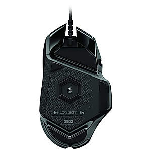 Logitech G502 Proteus Core Tunable Gaming Mouse, 12,000 DPI On-The-Fly DPI Shifting, Personalized Weight and Balance Tuning with (5) 3.6g Weights, 11 Programmable Buttons, Fully Customizable Surface