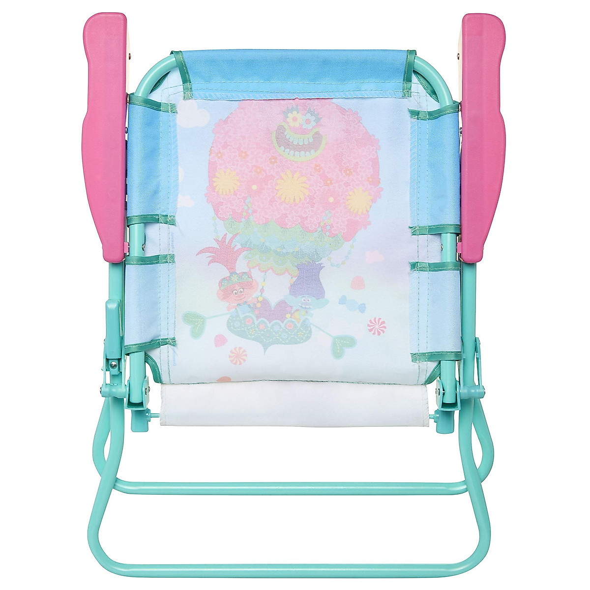 DreamWorks Trolls 2 Patio Chair for Kids, Portable Folding Park Lawn Chairs
