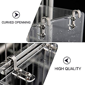 Saderoy Bird Bath Cage, No-Leakage Bird Bathtub with Hanging Hooks Cage Accessory for Small Bird Parrots Lovebirds Canary Portable Shower