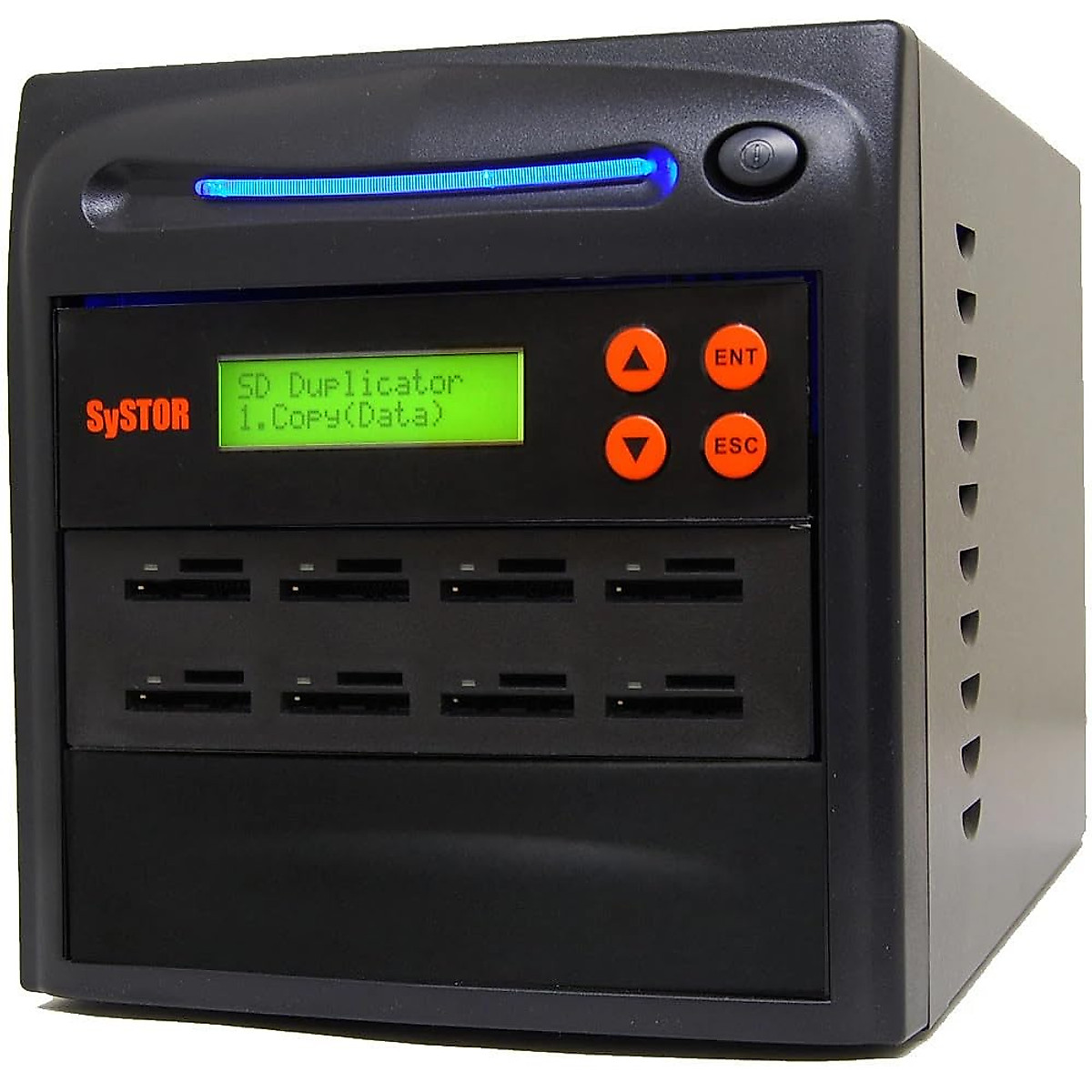 Systor 1:7 SD/microSD Card Duplicator - 2GB/Min - Standalone Multiple Flash Memory Copier & Eraser/Sanitizer, Speeds Up to 33MB/Sec (SYS-SD-7)