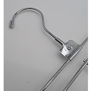 NAHANCO BSH12-50 12" Chrome-Plated Bikini Hanger with Chrome Drop 50 /Carton