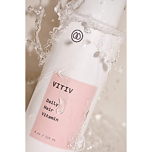 VITIV Leave In Conditioner 4oz - Nourishing Vitamins for Your Hair and Scalp - All Natural, Silicone Free, Vegan - Made for all hair types - Includes Comb