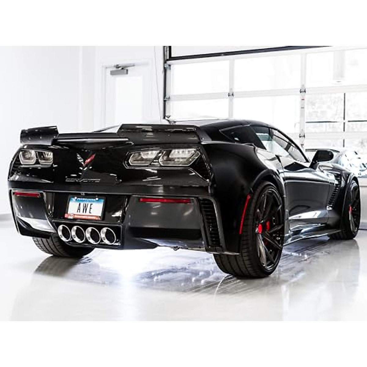 AWE Tuning 14-19 Chevy Corvette C7 Z06/ZR1 (w/o AFM) Track Edition Axle-Back Exhaust w/Chrome Tips - 3020-42073