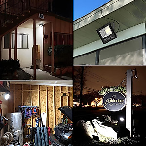 DuBom 100W-800W Solar Flood Light Outdoor Remote,6000K Bright LED,IP67 Waterproof Solar Power Security Light Auto On/Off Dusk to Dawn for Yard, Gazebo, Shed, Barn, Porch, Patio, Garage, Garden (150w)