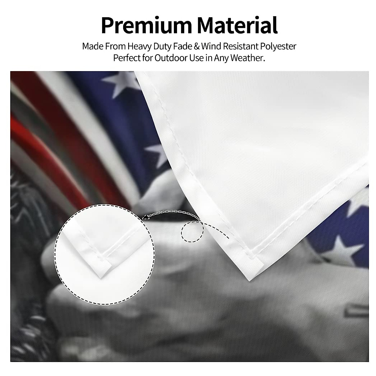 Don’t Be Afraid Just Have Faith Flag 3x5 Ft Christian American Jesus Flag for Outdoor House Home Decorative Yard Deluxe Indoor Banner