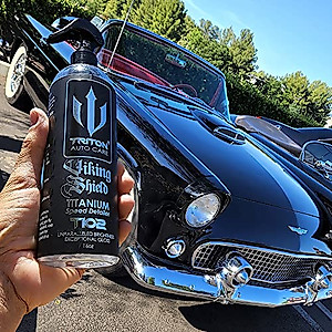 Titanium Ti02 + Silicon Dioxide Si02 High Reflective Ceramic Spray Car Polish Advanced Clear Coat & Paint Protection-Viking Shield Titanium Speed Detailer (16 oz.)