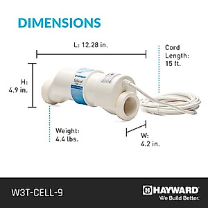 Hayward W3T-CELL-9 TurboCell Salt Chlorination Cell for In-Ground Swimming Pools up to 25,000 Gallons