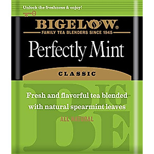 Bigelow Perfectly Mint Black Tea, Caffeinated, 20 Count (Pack of 6), 120 Total Tea Bags