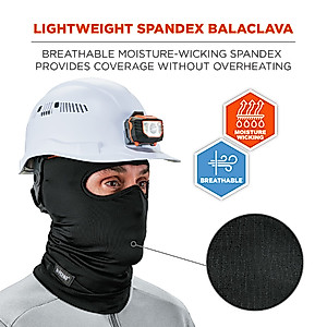 Ergodyne Mens Balaclava Face Mask, Black
