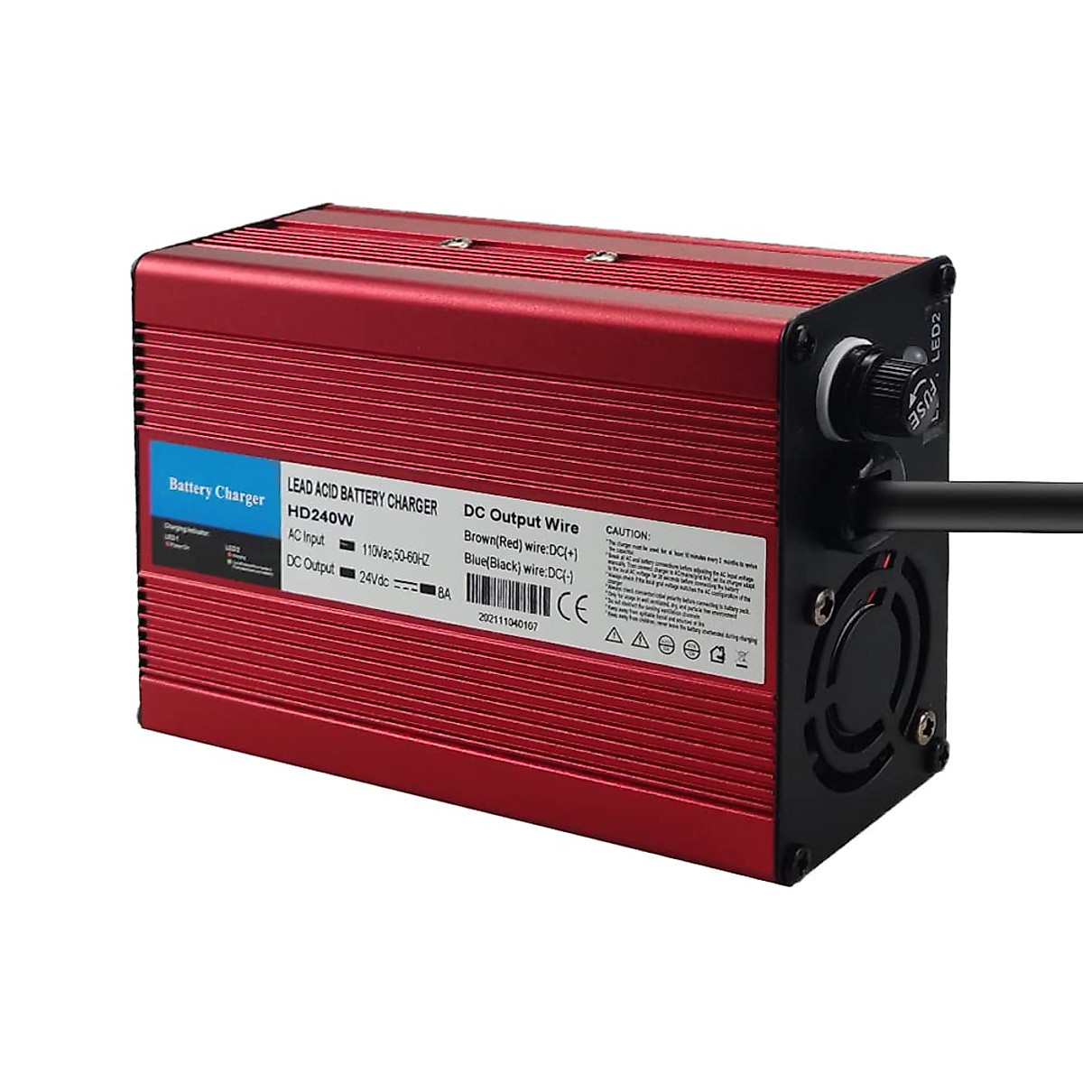 hogardsujia 24V 8A Battery Charger with XLR Connector Power Supply for 1450, M51, Sunrise Medical