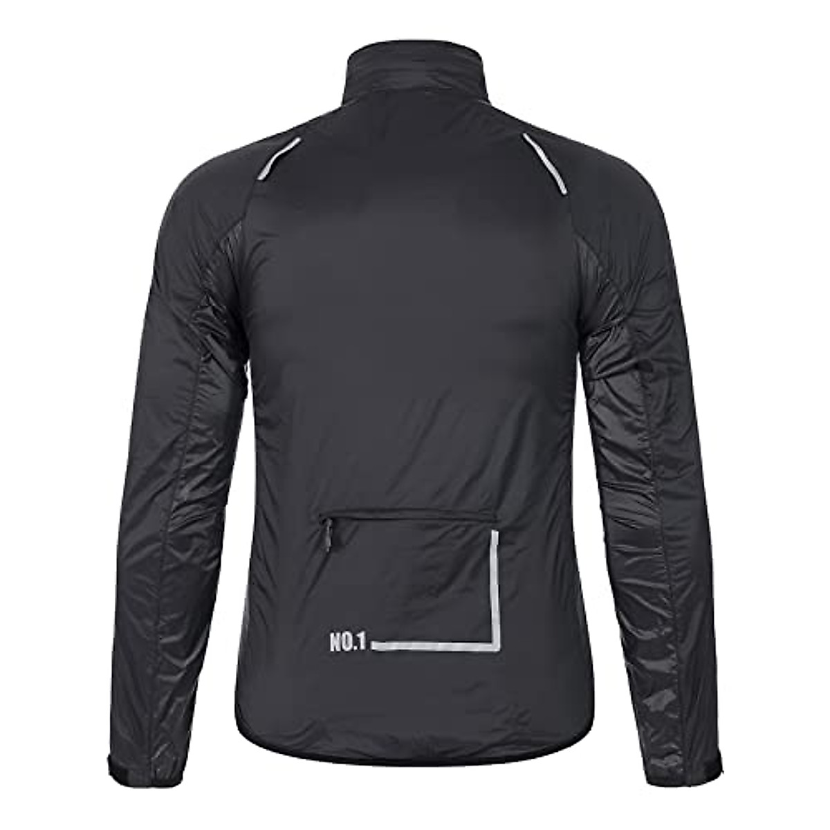 Santic Cycling Windbreaker Bike Outdoor Skinsuit Jacket Sun Protection Riding Equipment UPF50+,Black,Size S