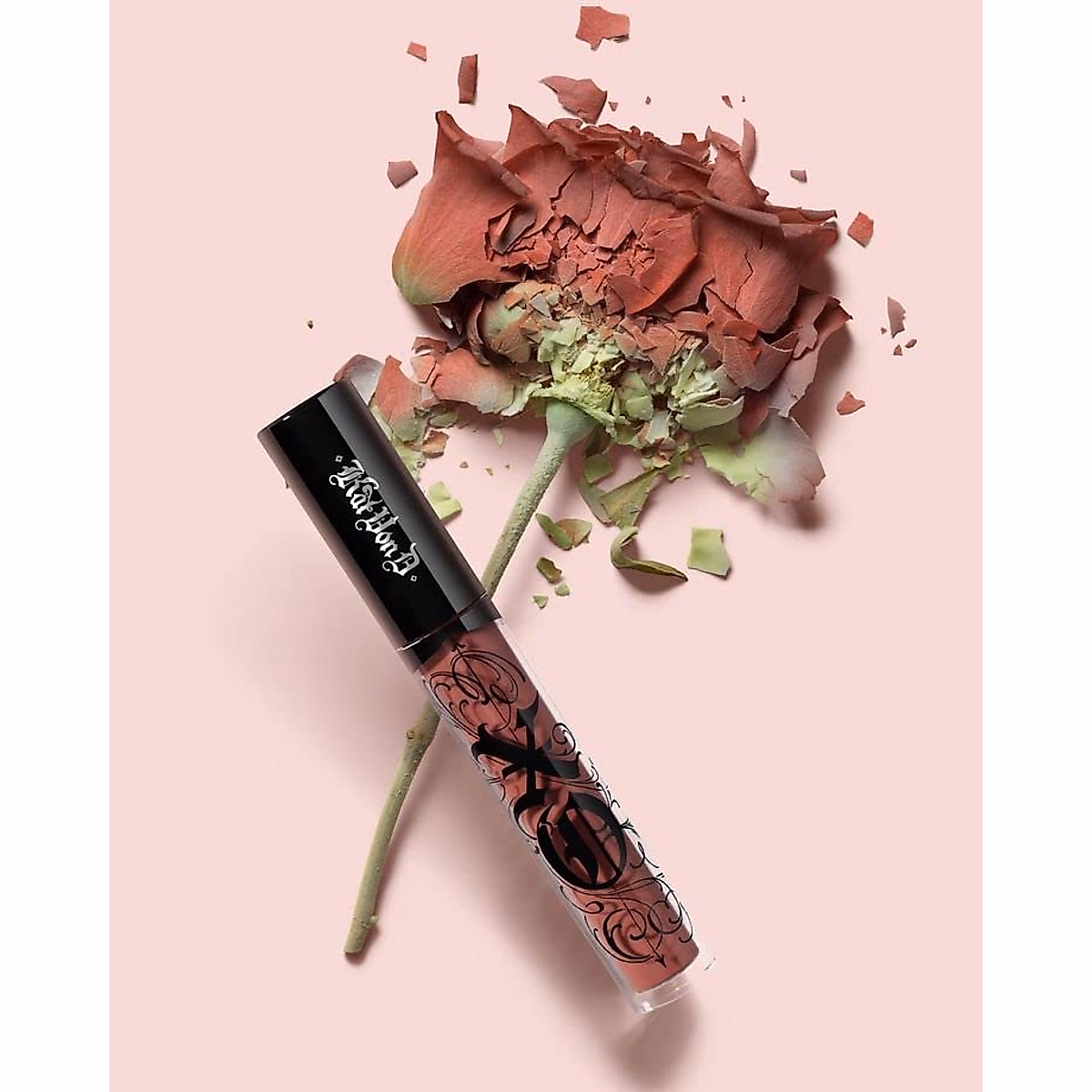 Kat Von D Lolita Mini Lipstick Set Includes Everlasting Liquid Lipstick and XO Vinyl Lip Cream in Lolita