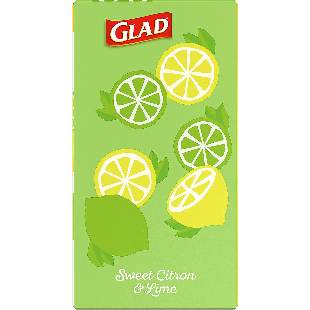 Glad Small Kitchen Drawstring Trash Bags – 4 Gallon Green Trash Bag Febreze , Sweet Citron & Lime, 80 Count (Package May Vary)