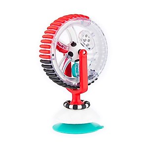 Sassy Wonder Wheel, Black & White, Developmental Suction Cup Toy, Ages 6+ Months