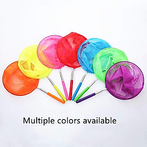 Toasis Mini Fishing Landing Net Nylon Mesh Aquarium Net (Orange-2pack)