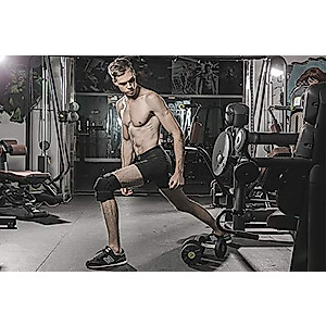 Mallofusa Knee Pads Support Open-Patella Knee Sleeve Brace with Adjustable Strapping & Breathable for Arthritis Sports Fitness Mountaineering Outdoor