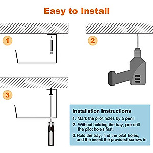 COYACOOL Under Desk Cable Management- 2 Pack Cord Organizer. Metal Wire Cable Management Tray for Office, Studio and Home. Super Sturdy Under Table Cable Management - Black Cable Organizer