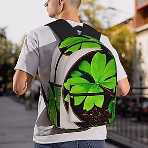 ENVEED St Patricks Day Leaves Ultra-Light,Comfortable,And Portable Casual Backpack For Camping,Hiking,And Daily Use