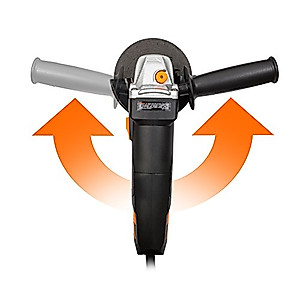 WEN 944 7-Amp Angle Grinder, 4-1/2", Grey,black,orange