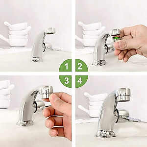 Gebildet 15pcs Water Tap Aerators Faucet Aerators Water Saving Faucet Replacement Part M24 and 1 Faucet Aerator Wrench