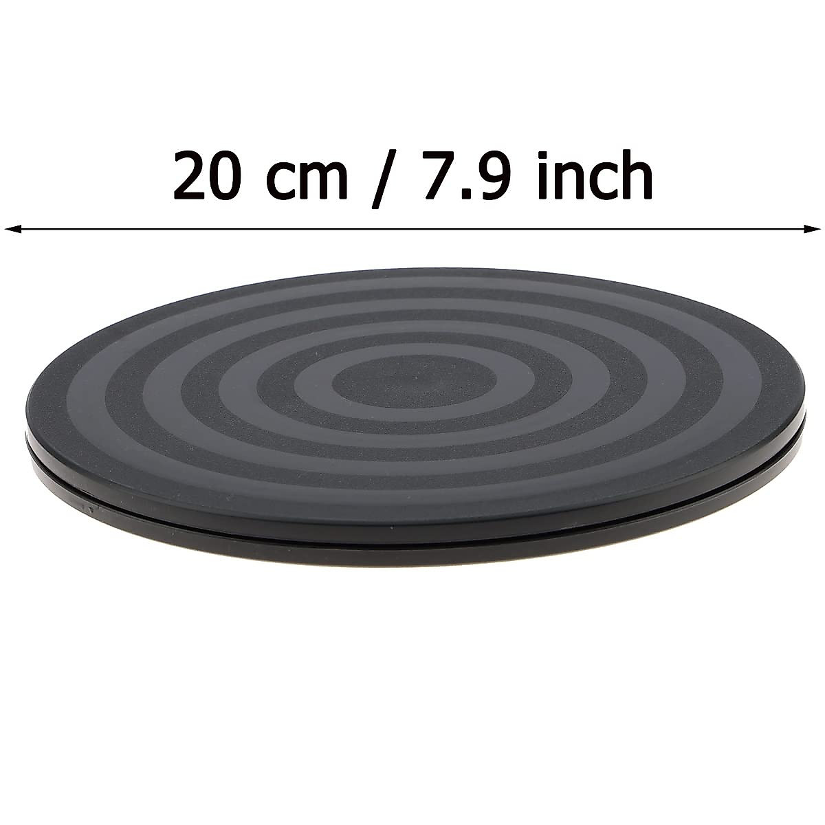 Meiwlong 3.15 Inch Lazy Susan Rotating Heavy Stand Swivel Turntable for Organizer Bins Potted Plants Spice Cabinets Crafts Table Lamps Model Base Window Display