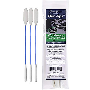 Swab-its Made in The USA - 8" Double-Ended Workhorse Gun-Tips Firearm Cleaning Swabs: 81-5527
