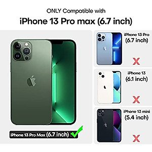 TOCOL 5 in 1 for iPhone 13 Pro Max Case, with 2 Pack Screen Protector + 2 Pack Camera Protector, Liquid Silicone [Anti-Scratch], Alpine Green
