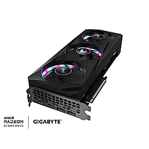 Gigabyte AORUS Radeon RX 6750 XT Elite 12G Graphics Card, WINDFORCE 3X Cooling System, 12GB 192-bit GDDR6, GV-R675XTAORUS E-12GD Video Card