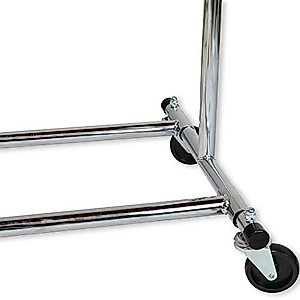 Simple Houseware Heavy Duty Clothing Garment Rack, Chrome