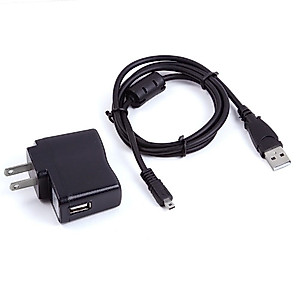 MaxLLTo® USB AC/DC Power Adapter Camera Battery Charger Cord for Nikon Coolpix S70 S3600