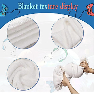 jvycjlu Gamer Throw Blanket, Boys Girls Game Blankets, Game Blanket for Boys Gifts for The Ultimat Gamer for Kids Teens Son Husbands Men Boyfriends Sofa Bedroom 60 X 50
