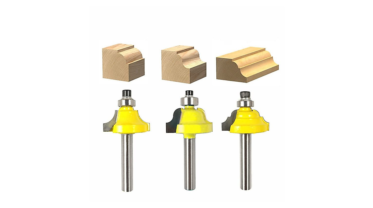 Wilsnsun Roundover Router Bit Set for Clean Cutting