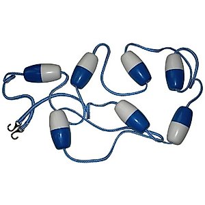 JED Pool Tools 90-860-25 Rope and Float Kit for Swimming Pool, 25-Feet, blue, white